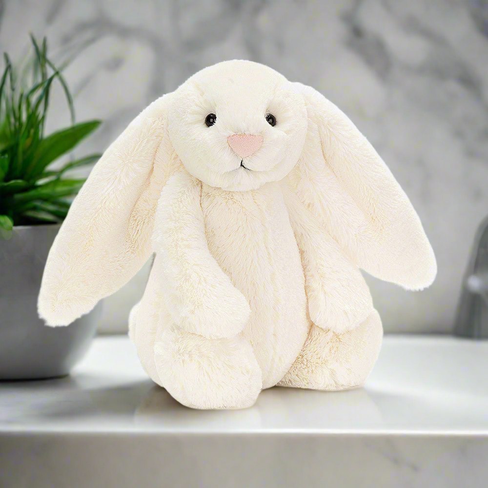 White jellycat bunny store
