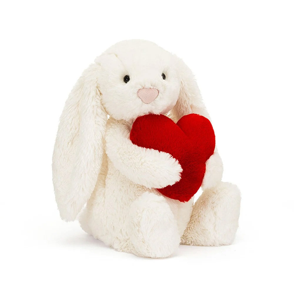 Jellycat Bashful Red Heart Bunny Medium